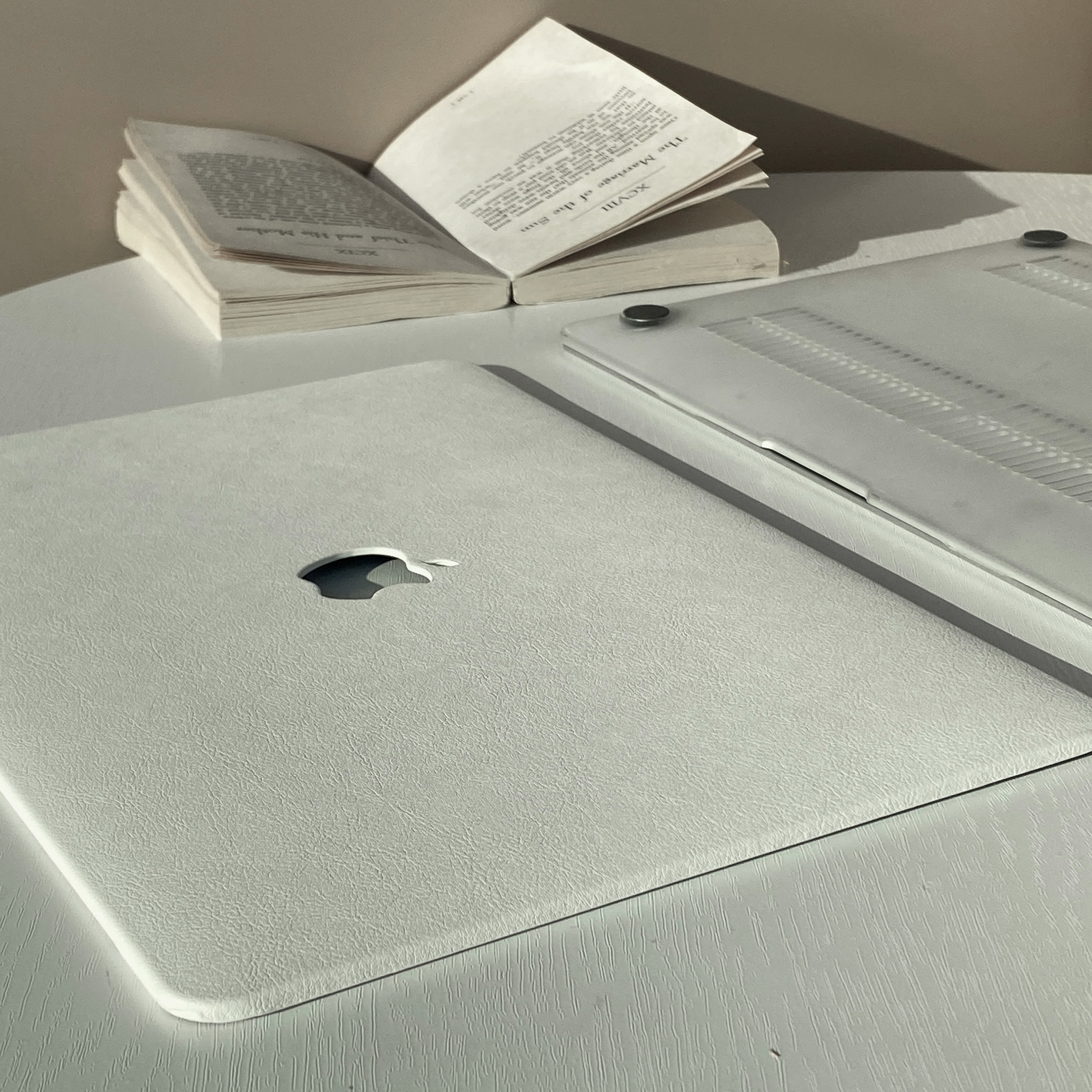 Ivory White Leather Macbook Case Decal Cover for New Macbook - Etsy UK