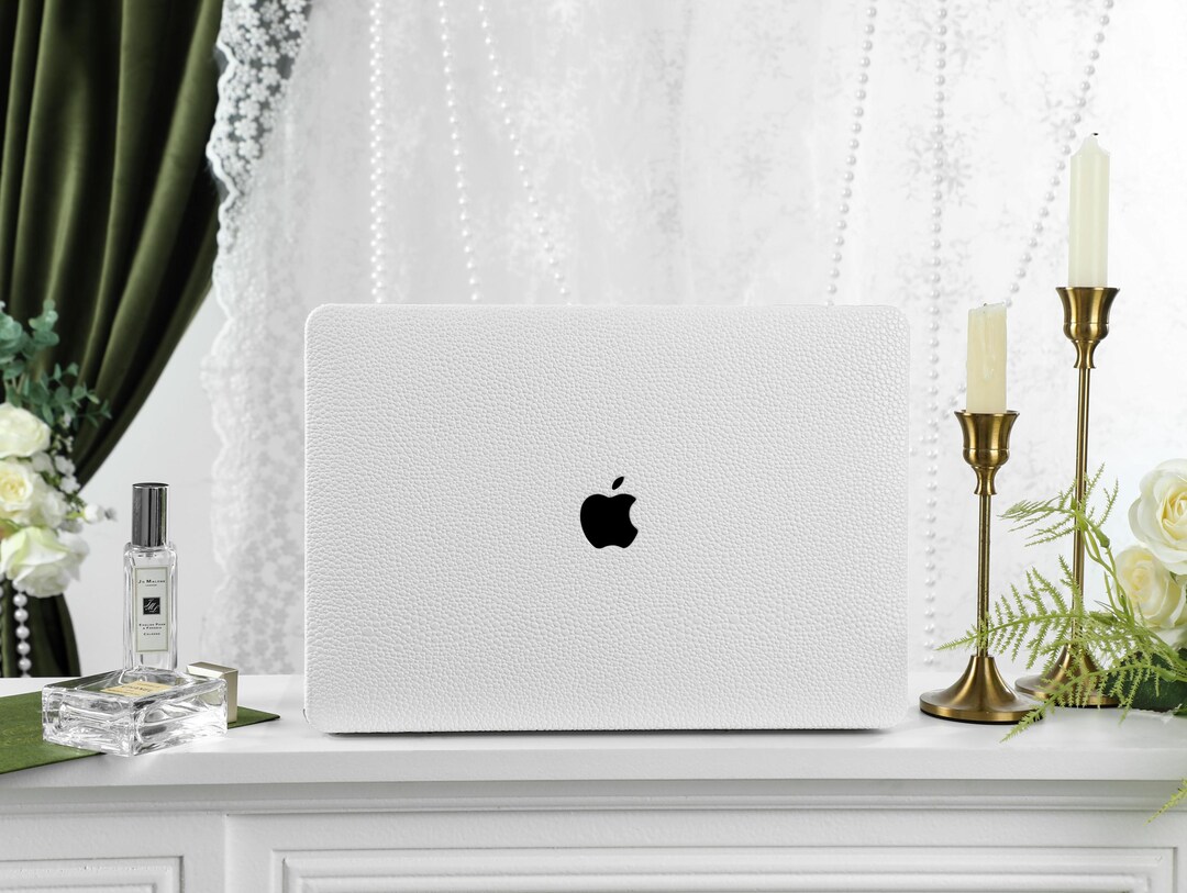 White Pebbles Personalisation Leather MacBook Case, Cover for MacBook ...