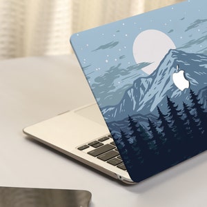 Bright Moon on the Peak MacBook Shell Case Decal Cover for New MacBook ...
