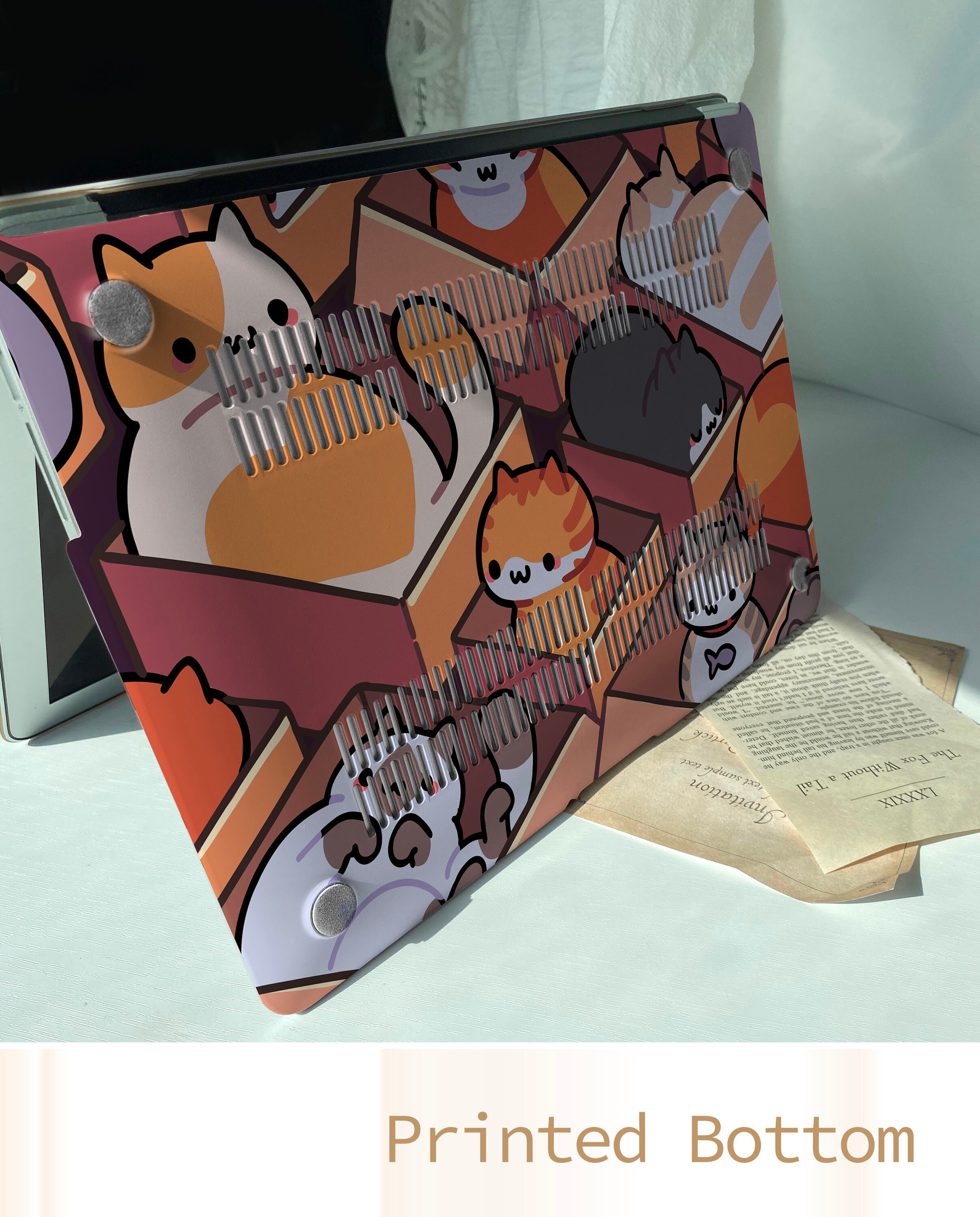 Cartoon Cat Formation Macbook Shell Case Decal Cover for New | Etsy UK