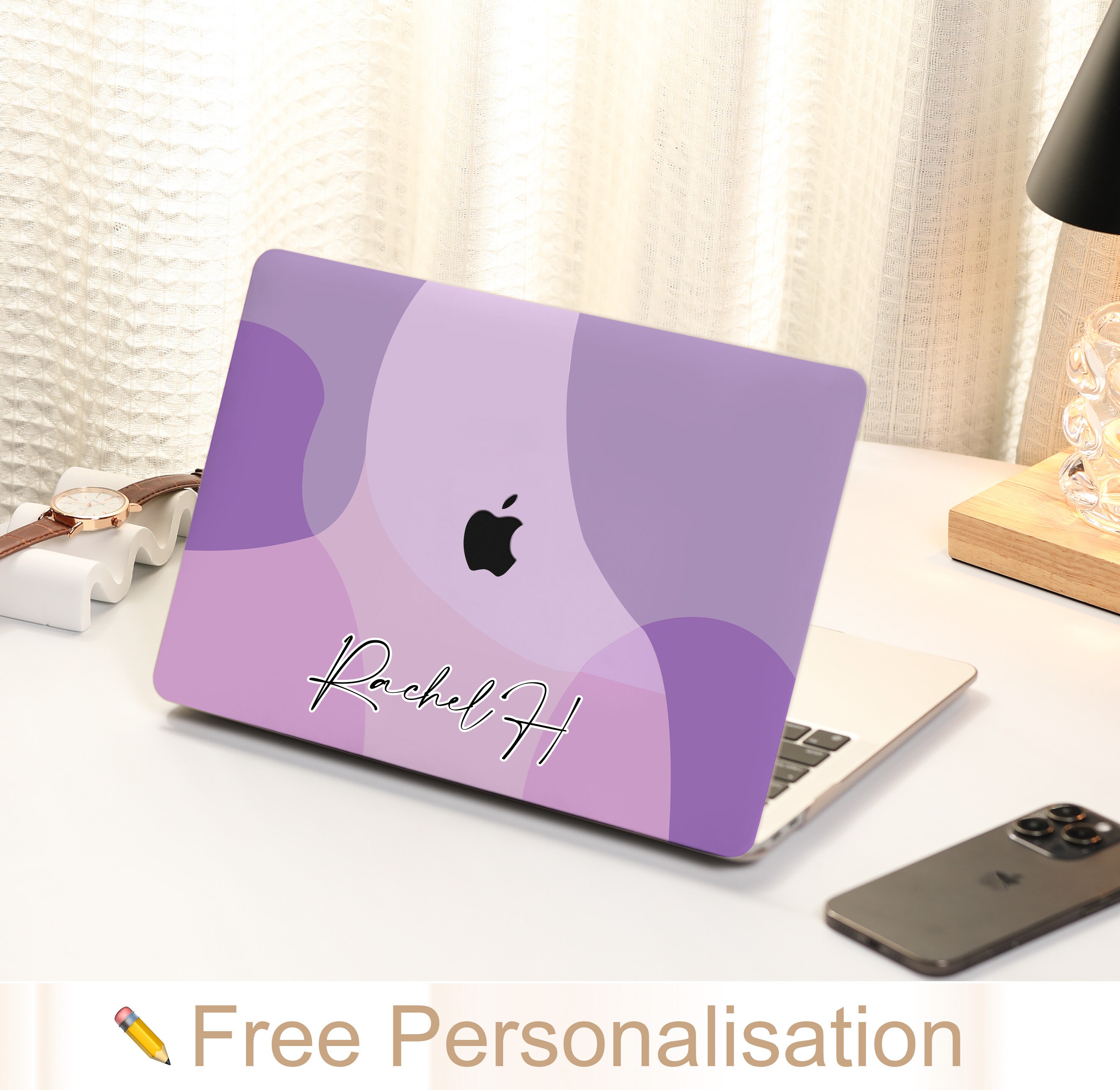 Purple Blend Printing MacBook Shell Case Decal Cover for New MacBook M1 ...