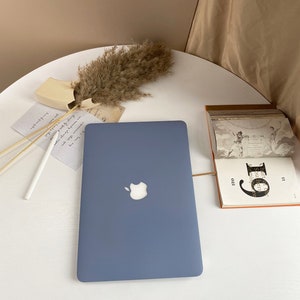 Blue Matte Unique MacBook Shell Case Decal Cover for New MacBook M1 Pro ...