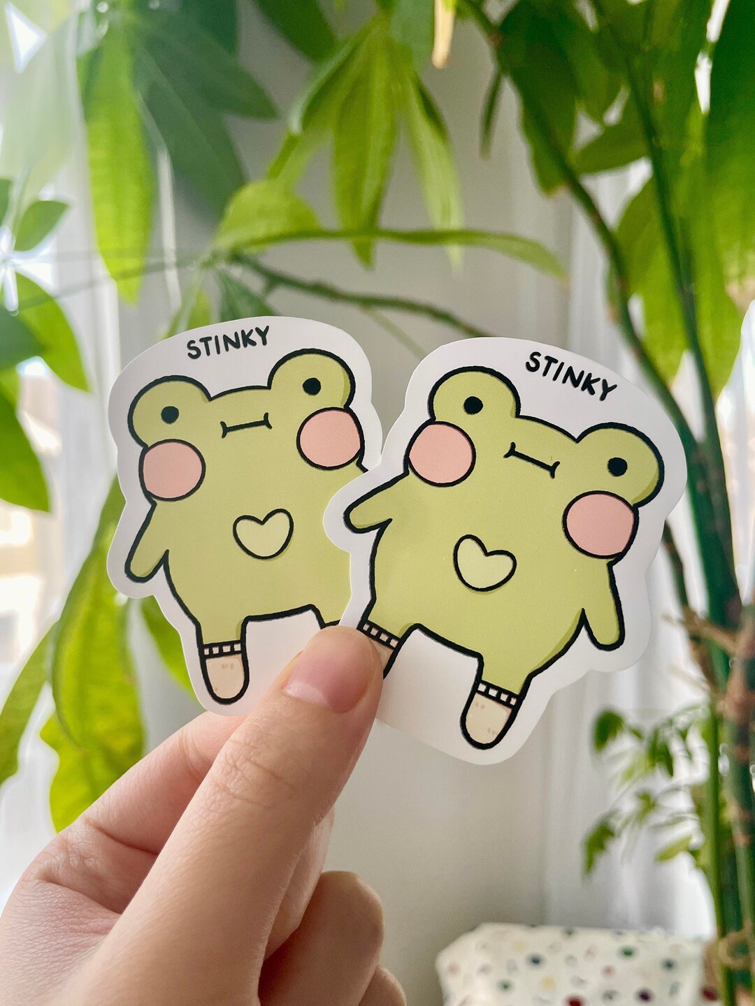 Stinky Frog Vinyl Sticker Gift for Frog Lovers Matching - Etsy
