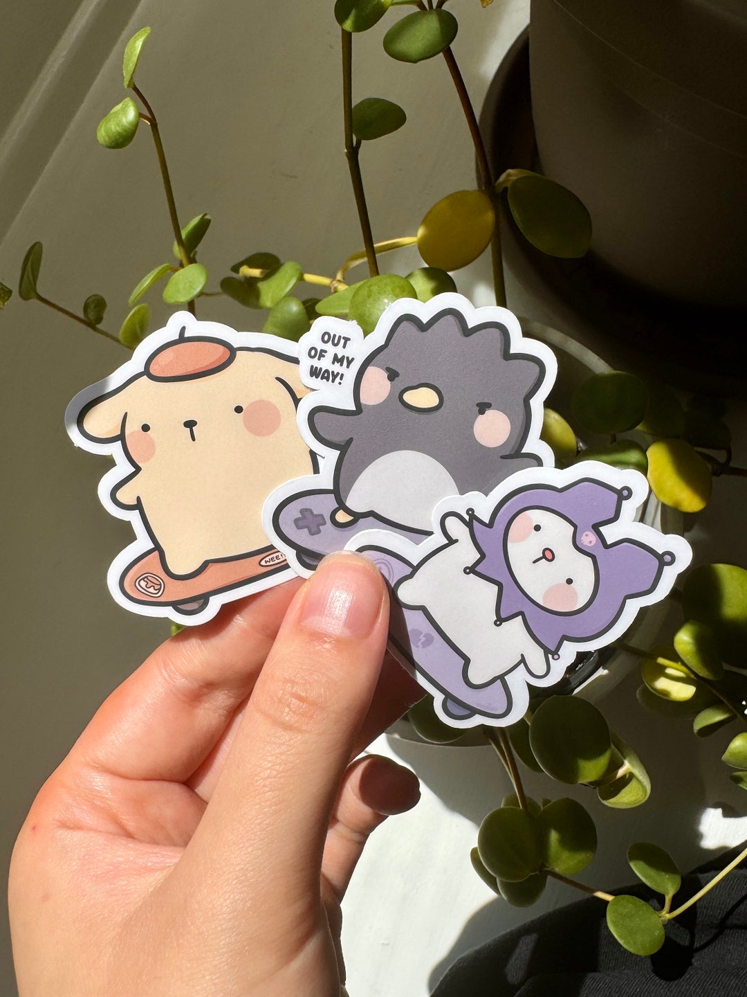 Skateboard Buddies Sticker Pack, Waterproof Skateboard Decals, Cute Dog ...
