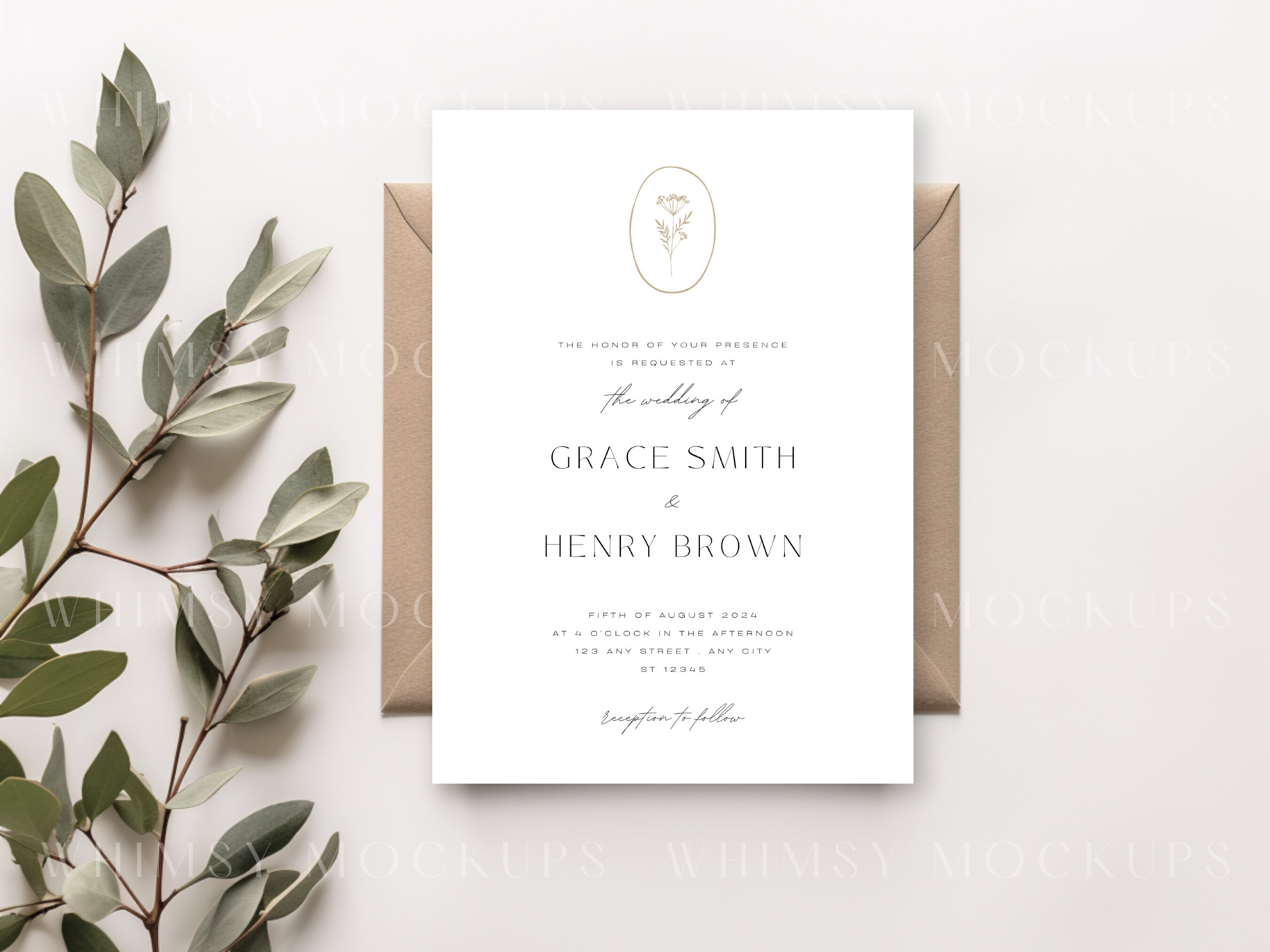 5 X 7 Invitation Mockup Greeting Card Mockup Wedding Invite Mockup ...
