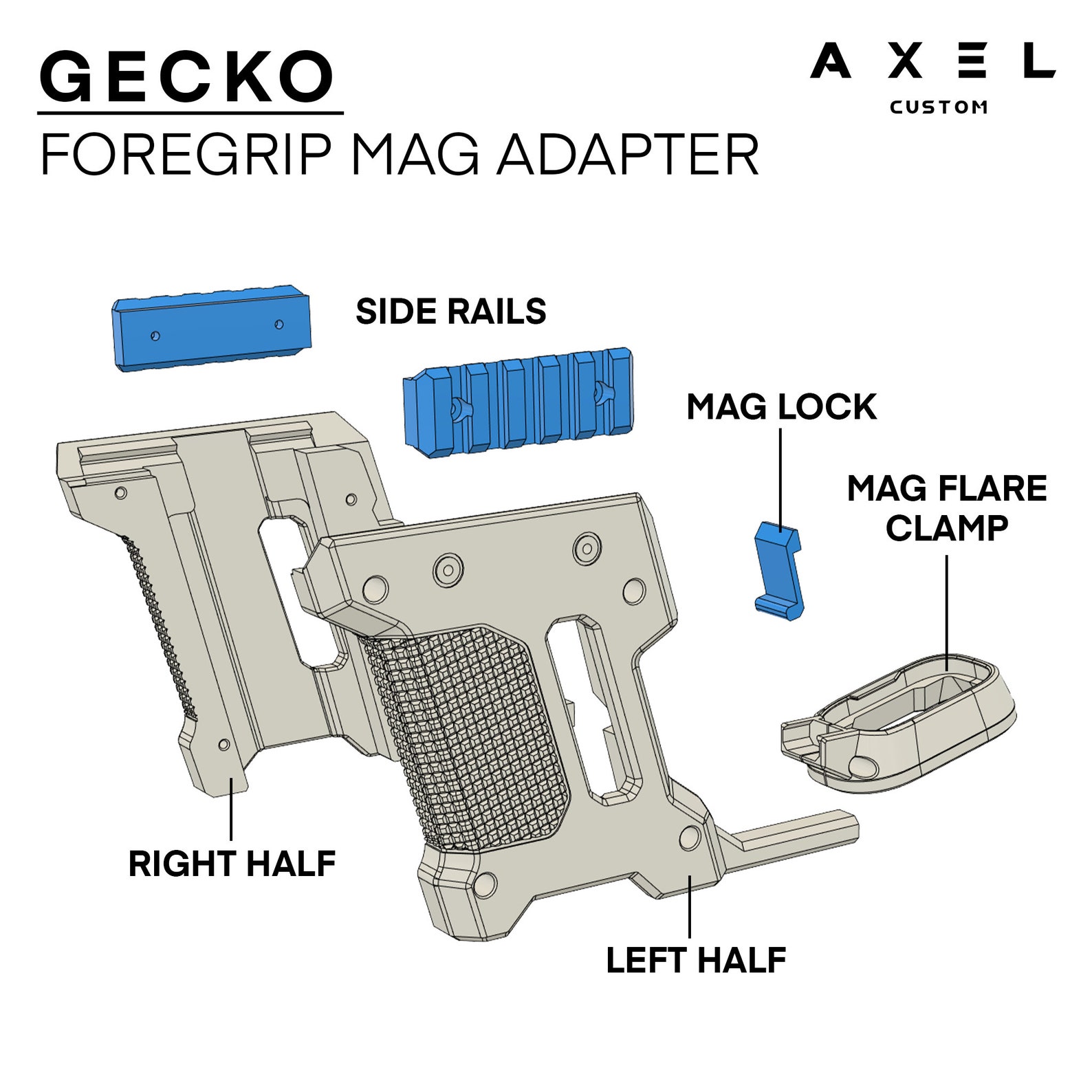 Gecko Foregrip Mag Adapter - Etsy