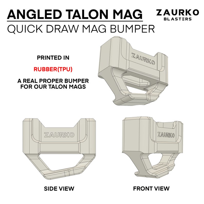 Angled Talon Mag - Quick Draw Mag Bumper (rubber TPU) - Etsy