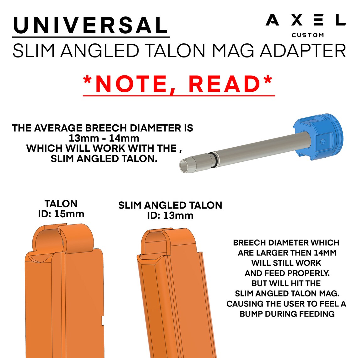 Universal SAT Mag Adapter slim Angled Talon - Etsy