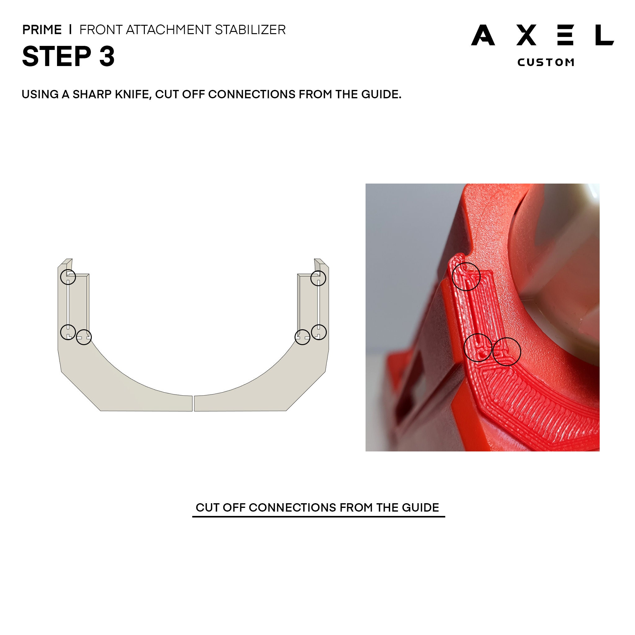 Game Face Prime Front Attachment Stabilizer | Etsy