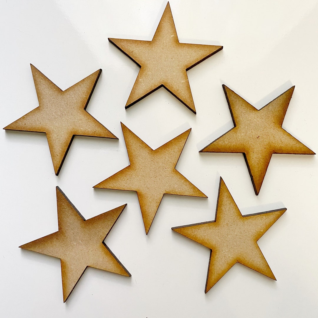 Pointy Star Shaped Cutouts for Scrapbooking or Decoration - Etsy