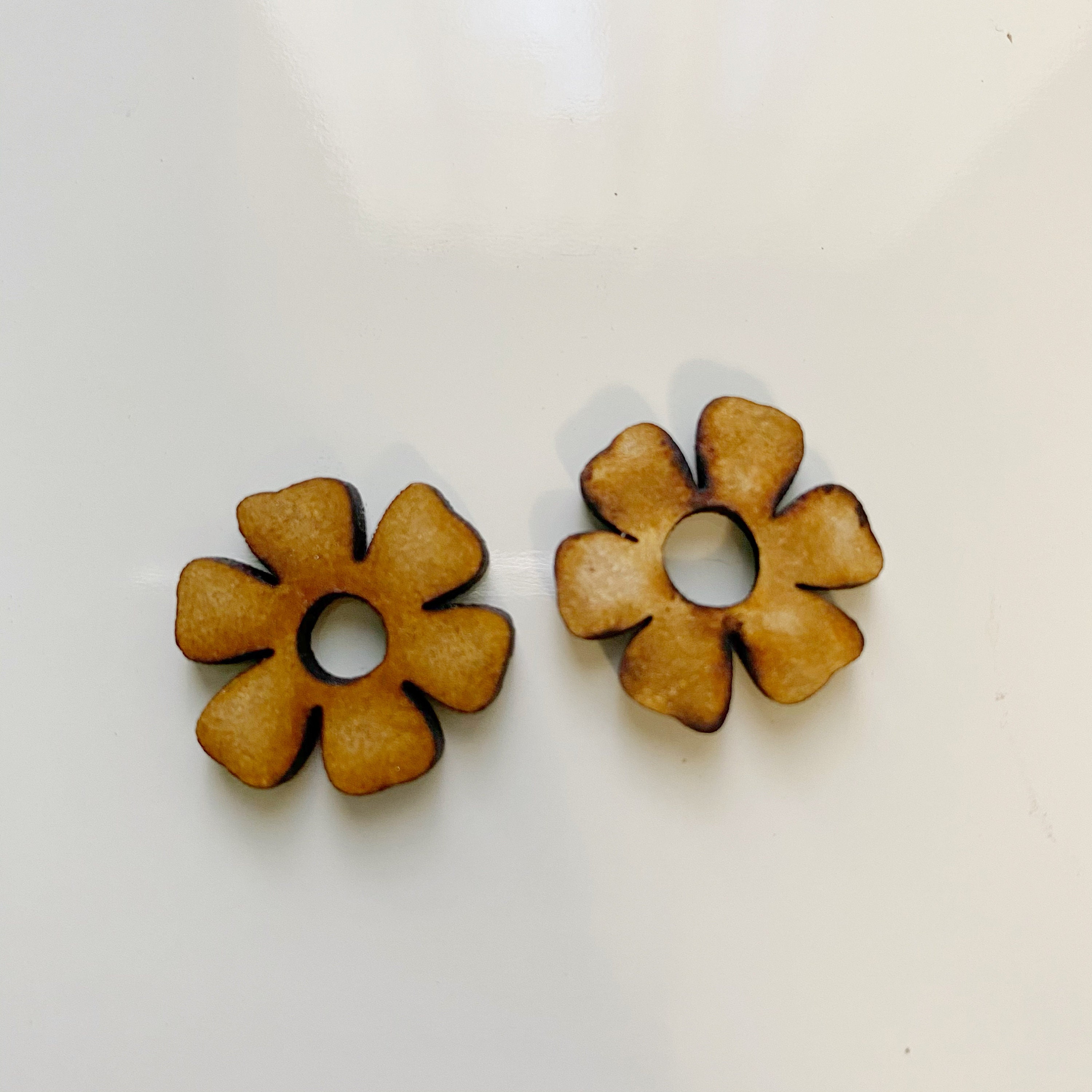 25 Small MDF Flowers for Crafts Scrapbooking and More - Etsy
