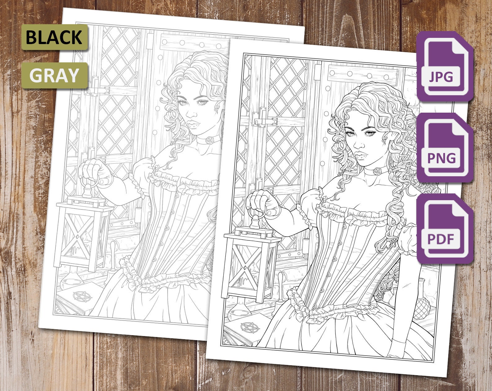 Coloring Pack 12 5 Adult Coloring Pages Printable Download - Etsy