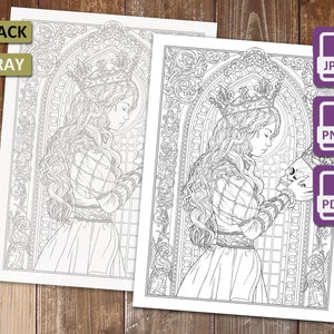 Fantasy Coloring Page - the Legacy in Our Hands - Printable Download - Etsy
