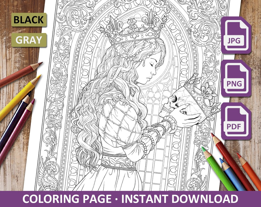 Fantasy Coloring Page the Legacy in Our Hands Printable - Etsy