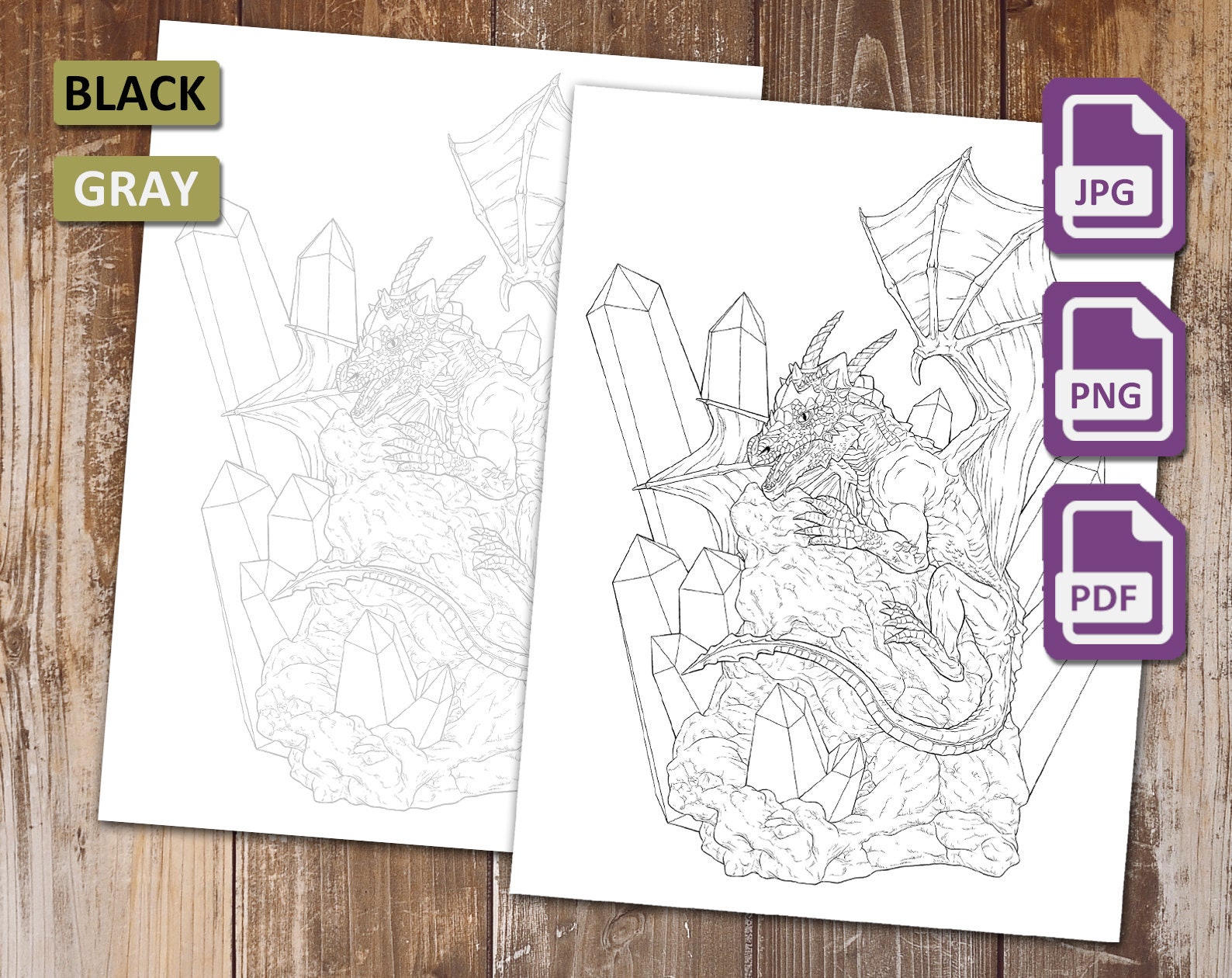 Coloring Pack 18 5 Adult Coloring Pages Printable Download - Etsy