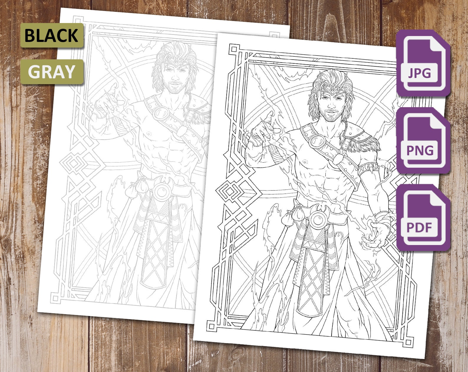 Coloring Pack 18 5 Adult Coloring Pages Printable Download - Etsy