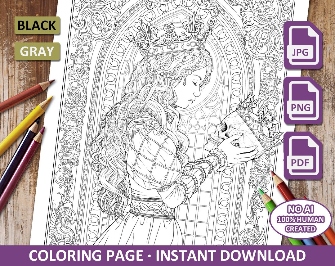 Fantasy Coloring Page the Legacy in Our Hands Printable Download - Etsy