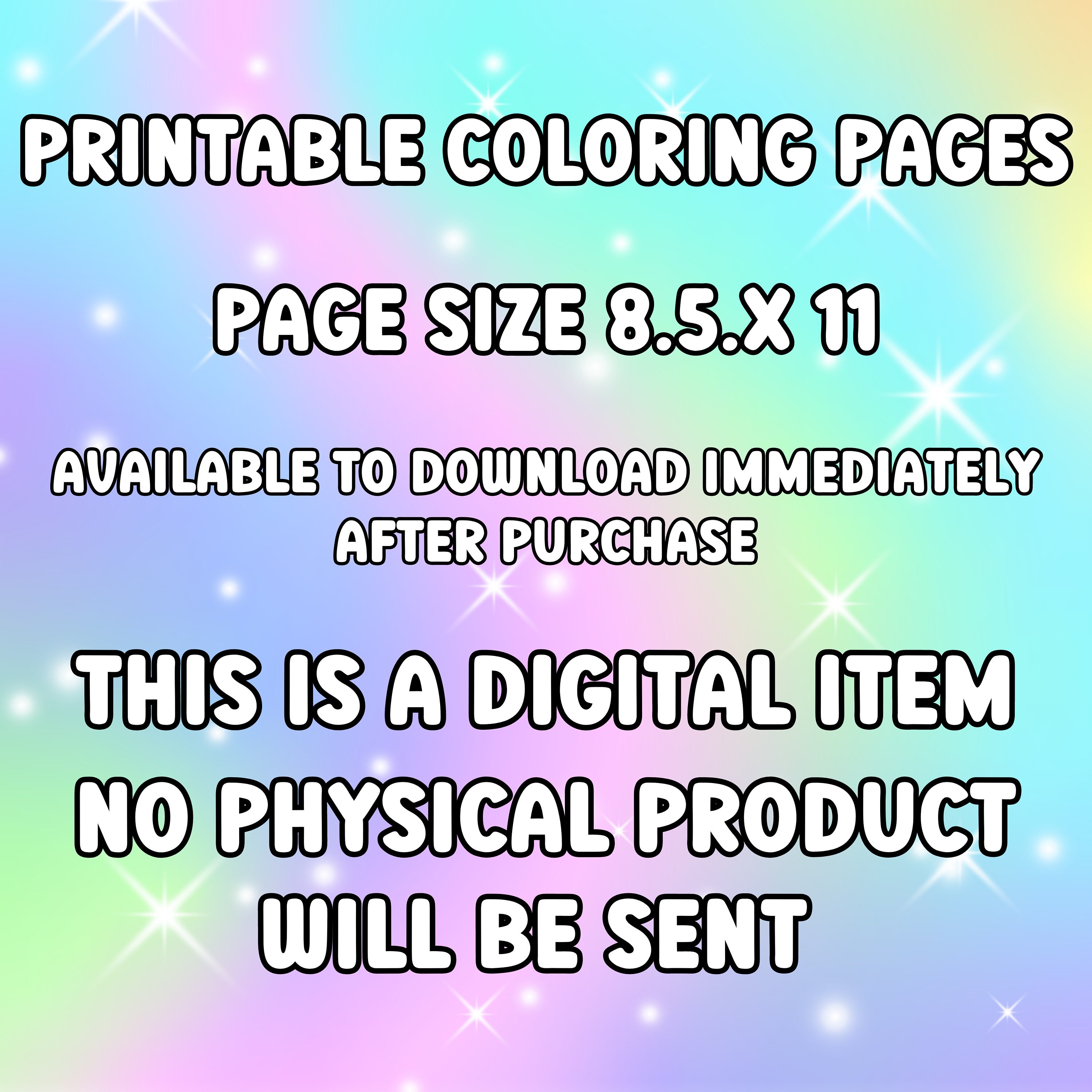 Cute Kawaii Coloring Pages Printable for Kids, Adult Colouring Sheets ...