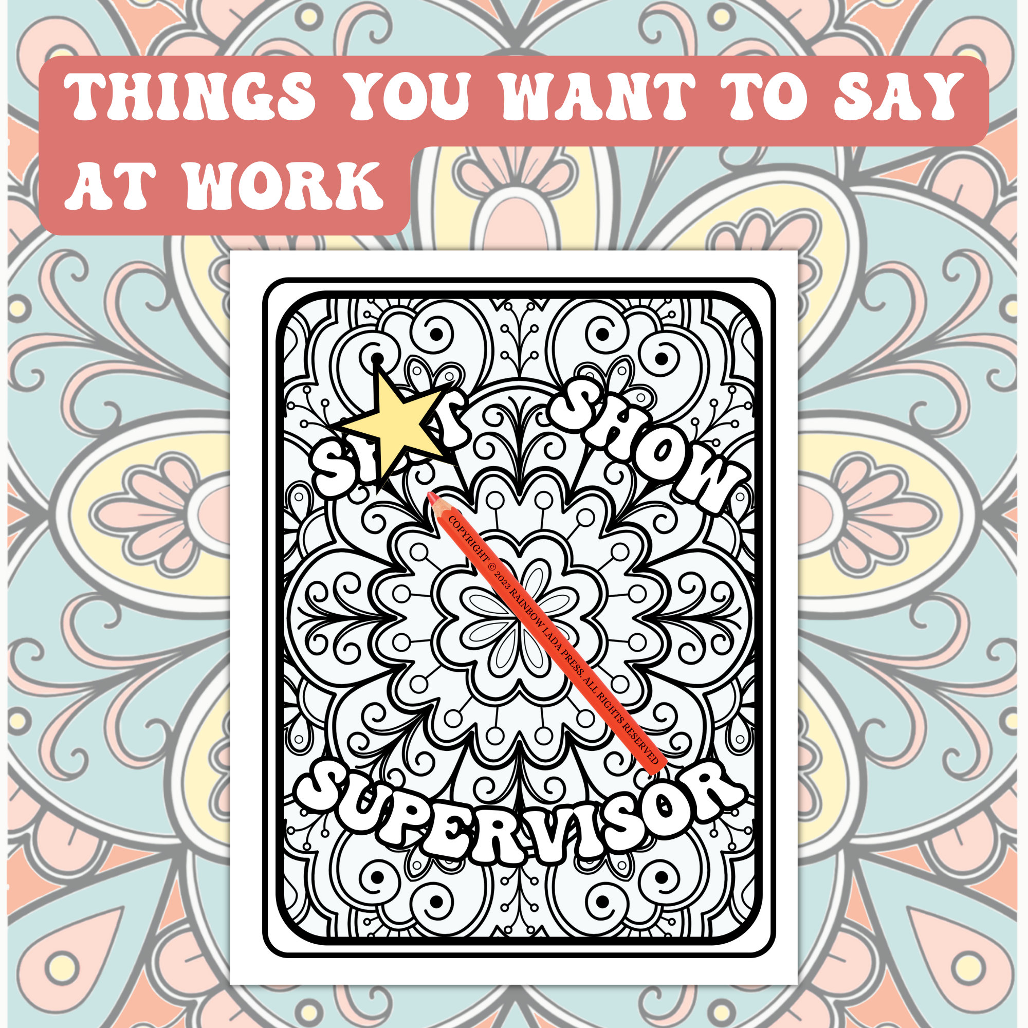 Funny Coloring Book Swear Word Coloring Pages Printable Coloring Book ...