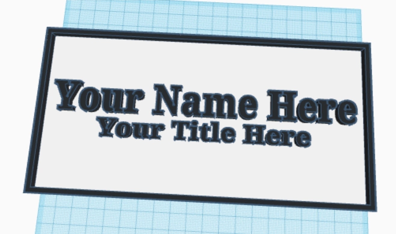 Custom 3D Printed Name Plate - Etsy