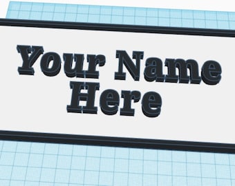 3D Printed Name Plate - Etsy