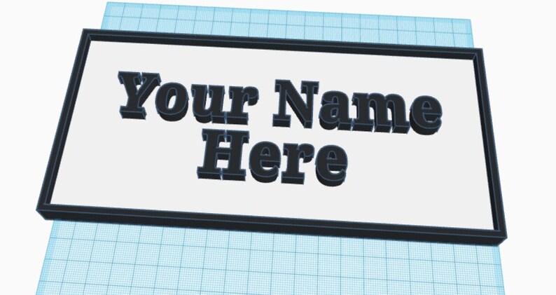 Custom 3D Printed Name Plate - Etsy