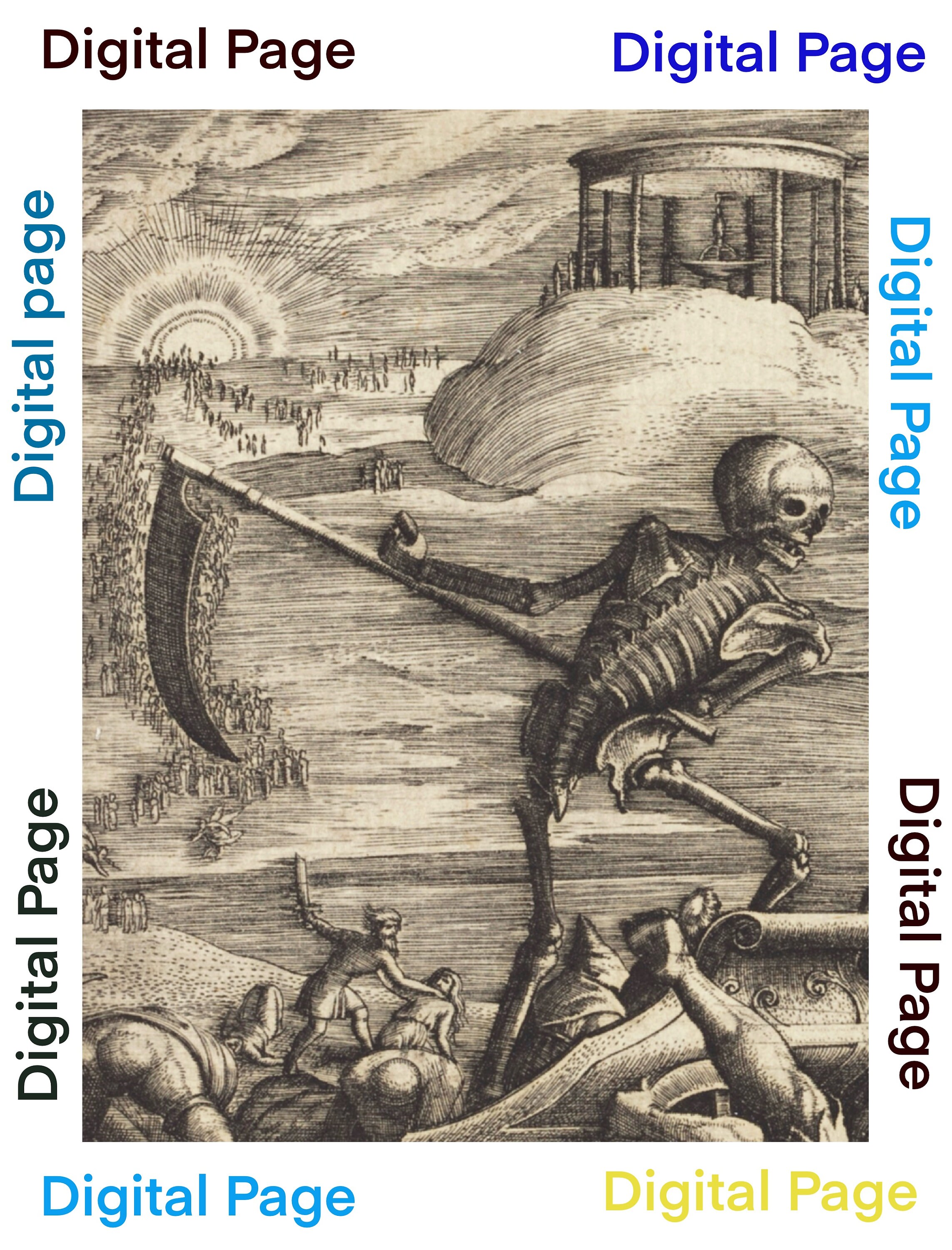 Death Walk Digital Printable Pages for Halloween October Dark ...