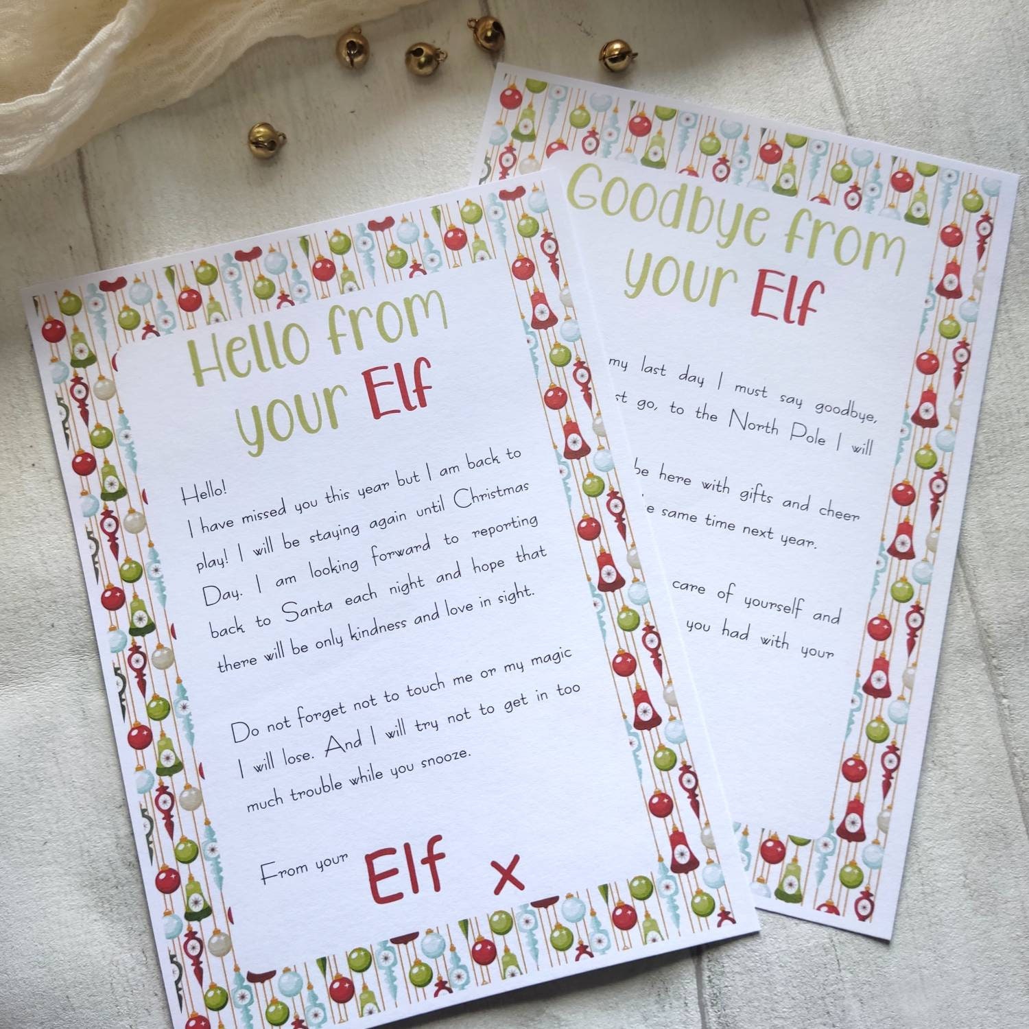Elf Letter Tradition Hello and Goodbye Letters From the North - Etsy