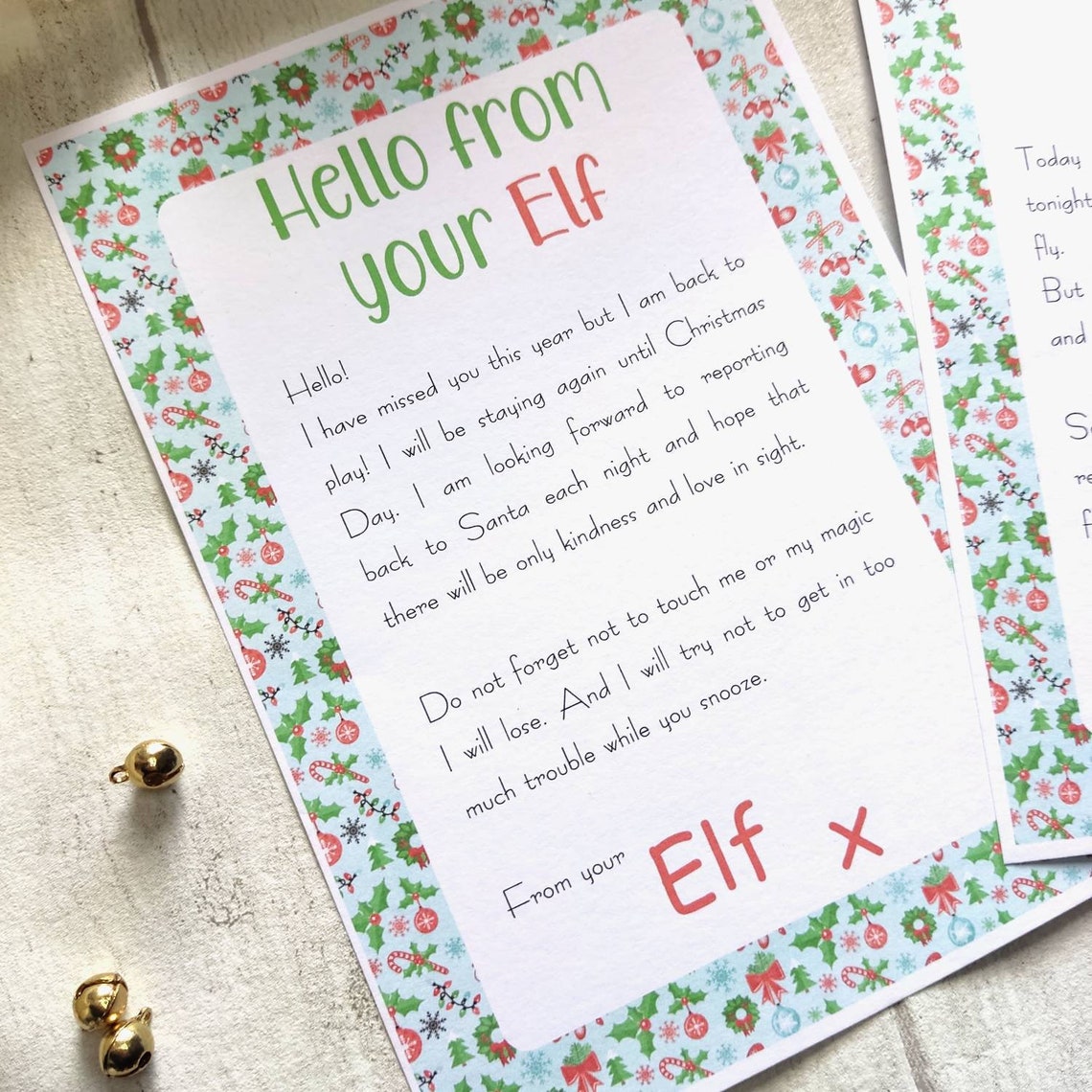 Elf Letter Tradition Hello and Goodbye Letters From the North - Etsy UK