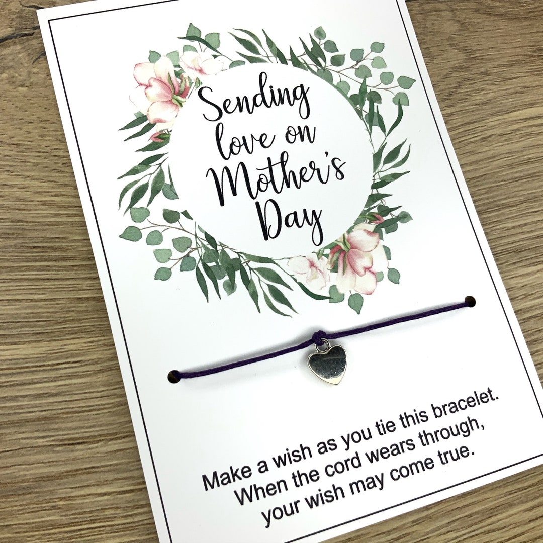 A Mother's Day Wish, Mother's Day Gift, Distance Mother's Day Bracelet ...
