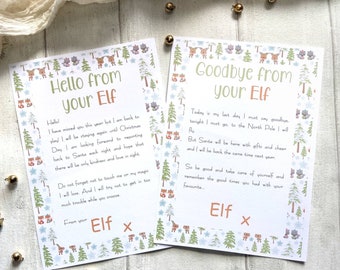 Editable Elf Letter Printable Letter From Elf Canva - Etsy