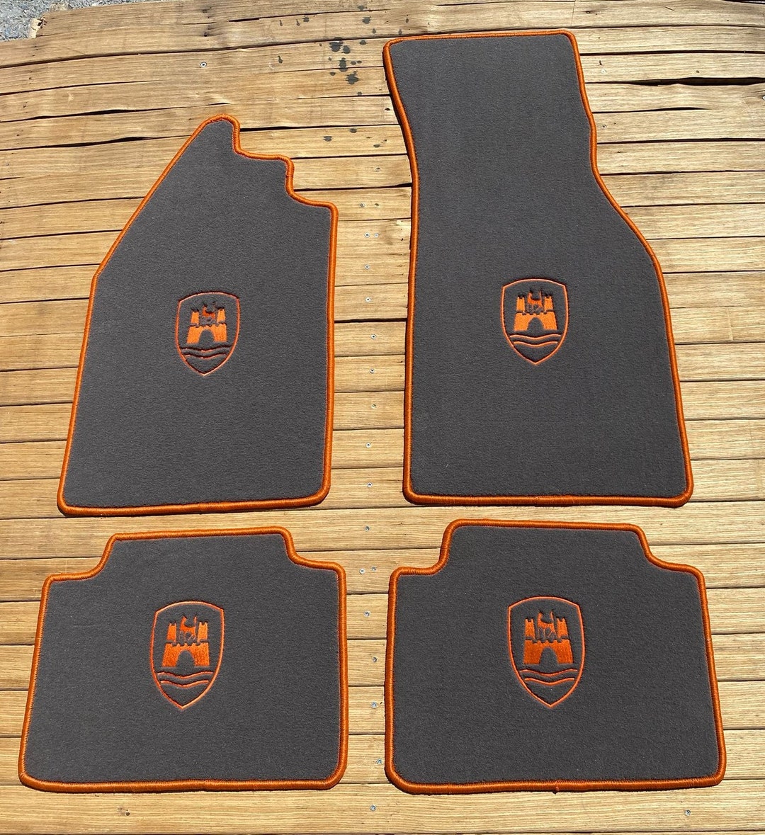 For Old VW Käfer Beetle Pre Wolfsburg Floor Mat Carpet Dark Gray 4pcs ...