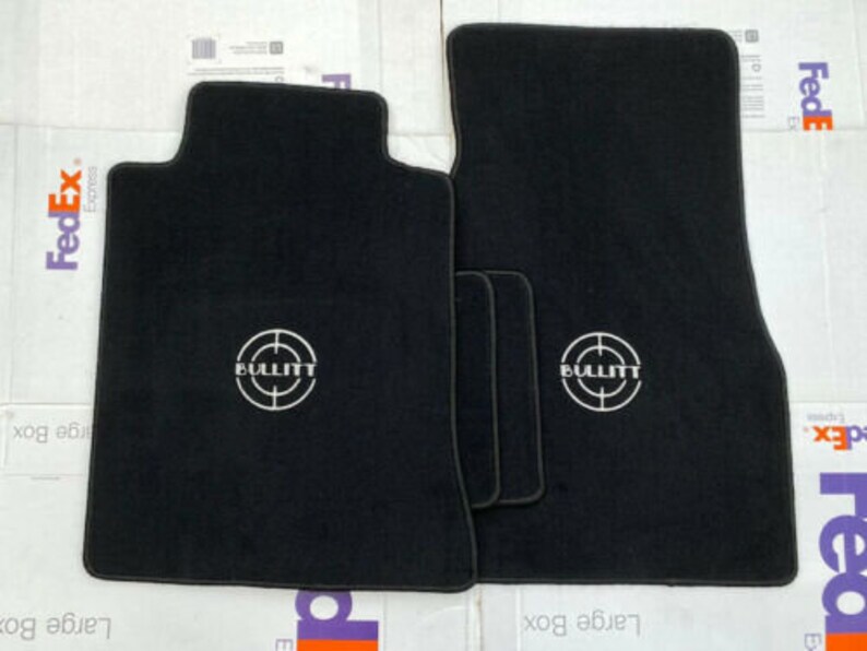 Fit for Compatible With Mustang BULLITT Floor Mats Carpet Black A ...