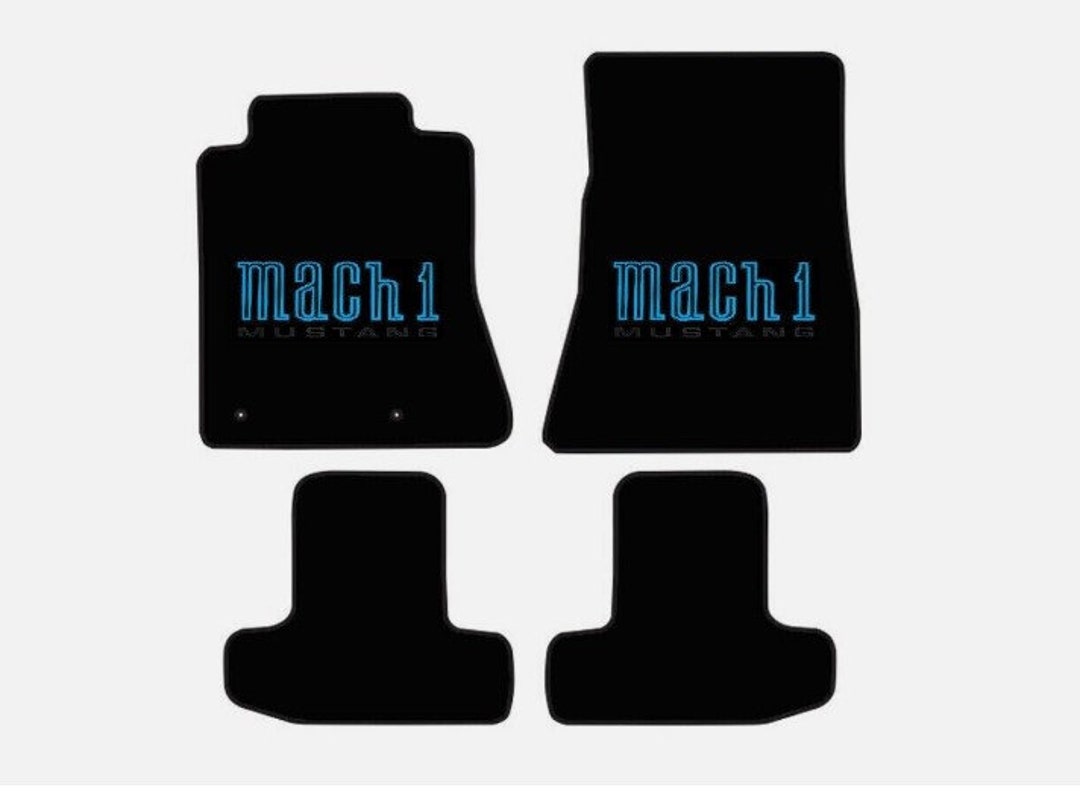 Fit for Ford Mustang Mach 1 Floor Mat Mats Carpet 4pcs 2015-23 Blue ...
