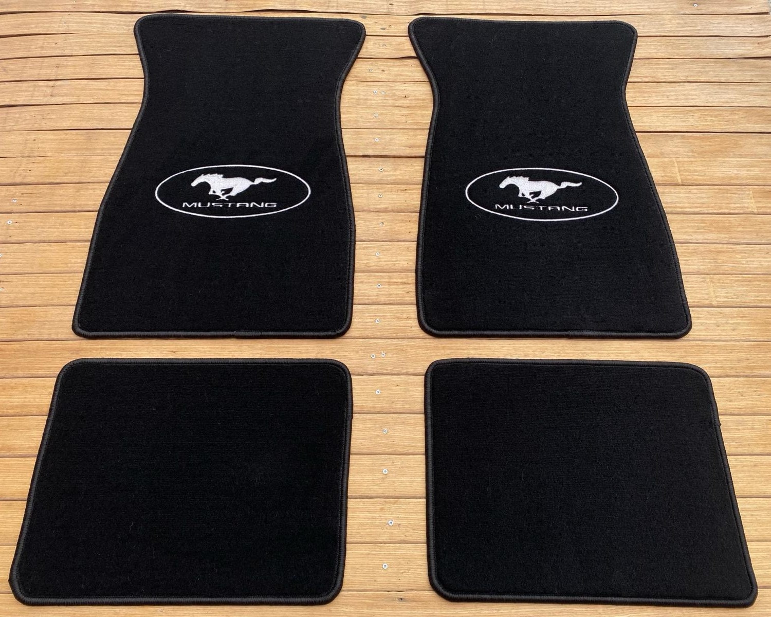Fit for Ford Mustang Shelby Carpet Floor Mats Black Set Of4 1964/1973 ...
