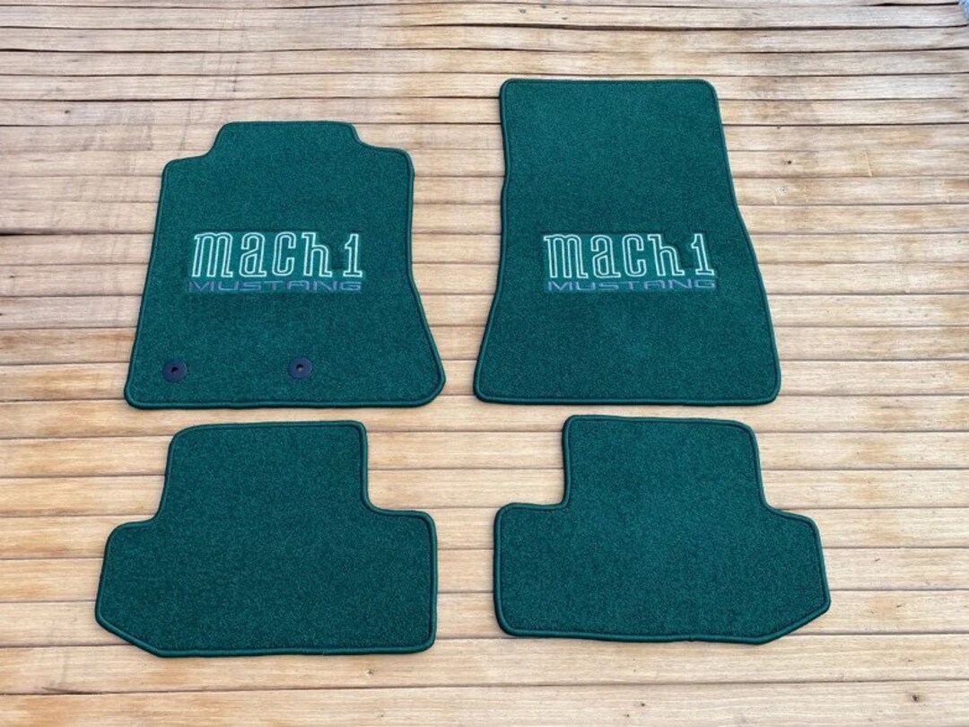 Fit for Ford Mustang Mach 1 Floor Mat Mats Carpet 4pcs 2015-2023 GREEN ...