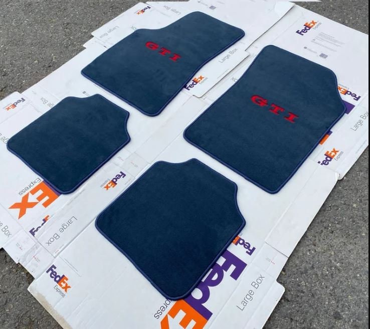 For VW Golf Mk1 Rabbit Custom Floor Mats Carpet Blue 4pcs 1974-82 - Etsy