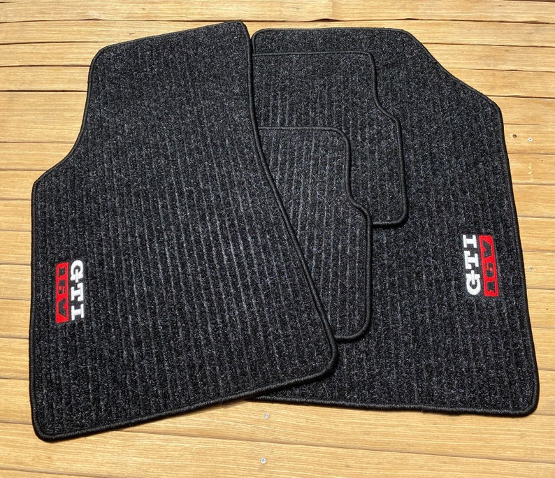 Fit for VW GOLF MK2 GTI 16V Floor Mats Carpet 4pcs 1985-1992 Ribbed ...