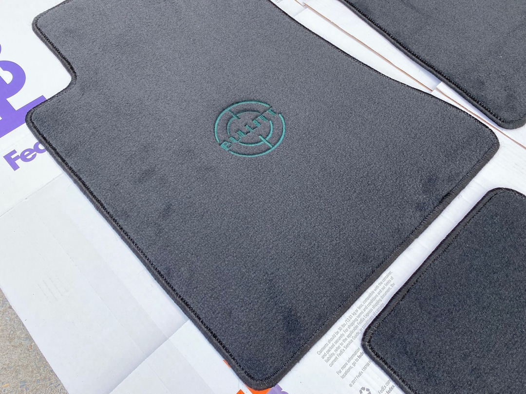 Fit for Compatible With Mustang BULLITT Floor Mats Carpet Black A Quality 2015 2021 4pcs Green Logo Embroidery Etsy