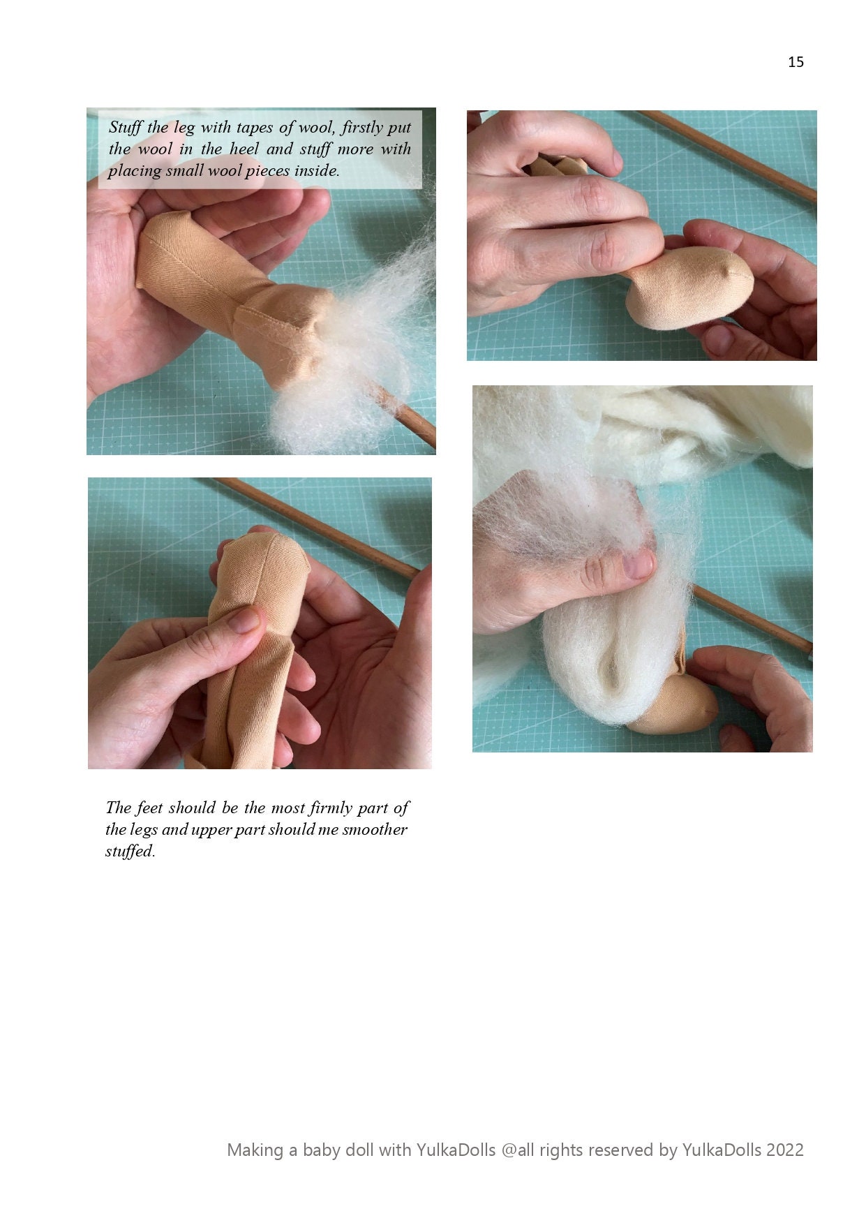 Waldorf Doll Making Tutorial (16 Inch Baby Doll) - PDF Patter + Step by ...