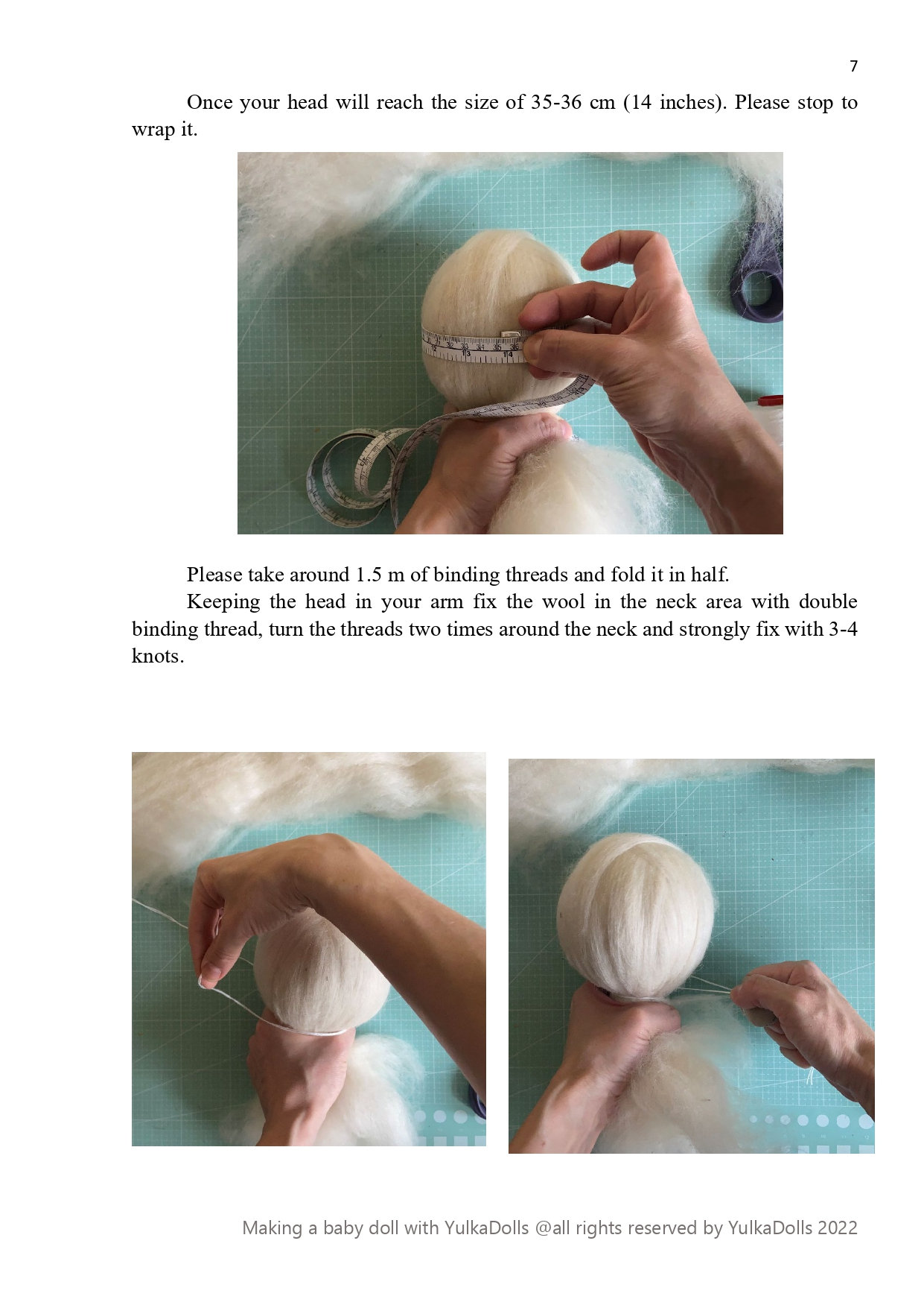 Waldorf Doll Tutorial – 16 Inch Baby Doll, Step-by-step (PDF Pattern ...