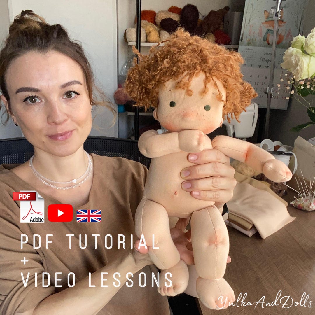 Waldorf Baby Doll Making Video Lessons + Tutorial (16 Inch Doll) - PDF ...