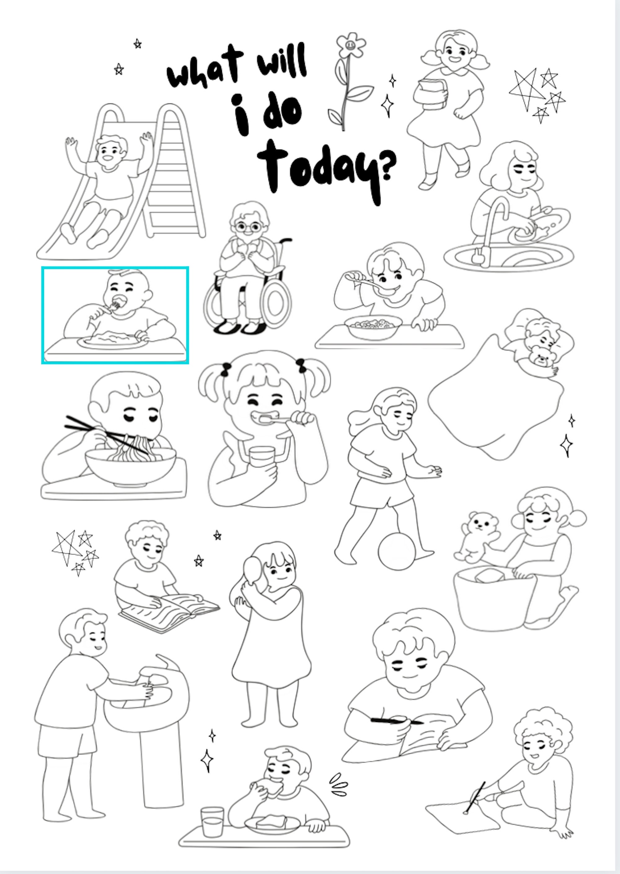 Printable Educational Colouring Work Sheets, Downloadable - Etsy