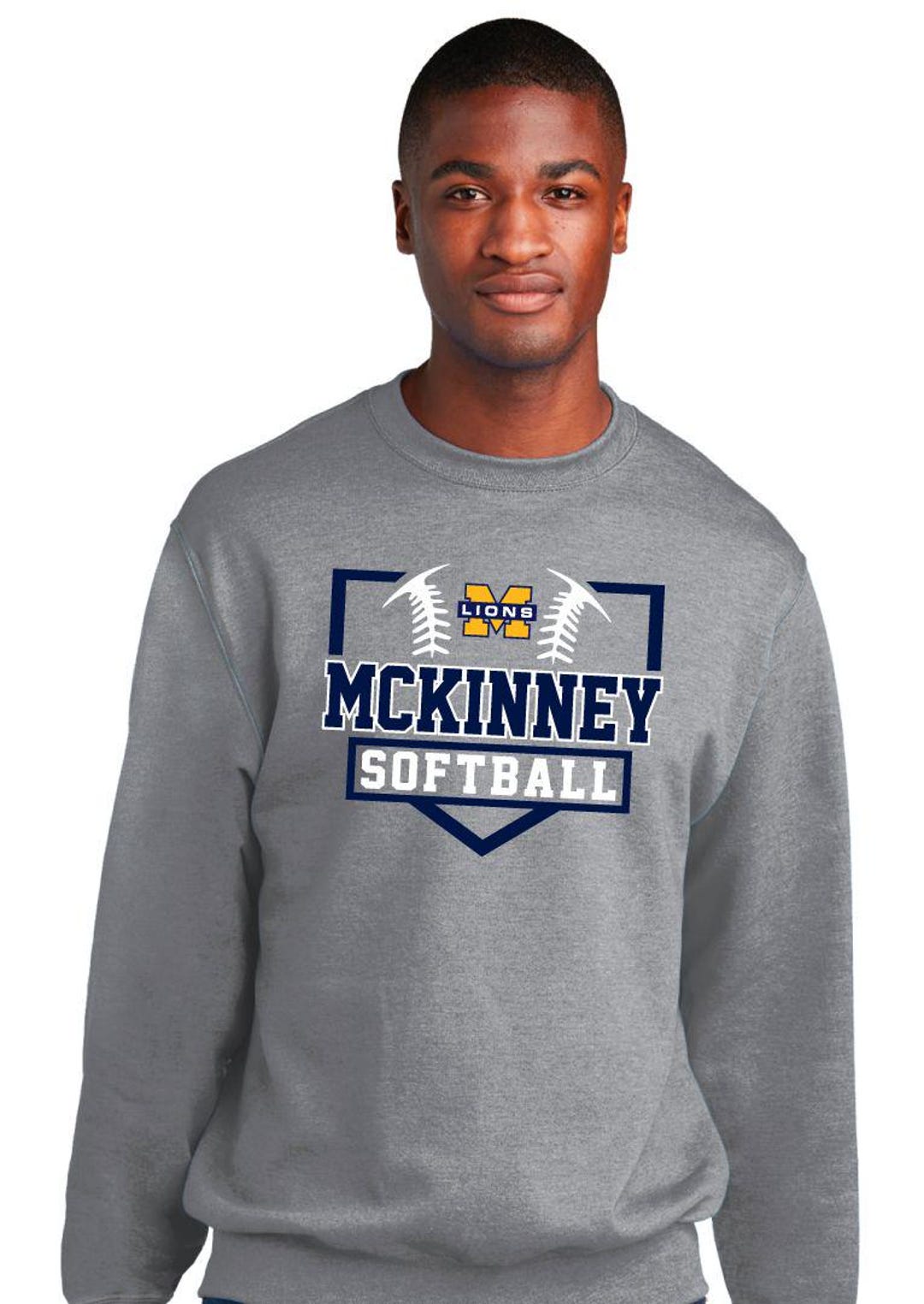 Mckinney High School Lions Softball Home Plate --hoodie or Crew ...
