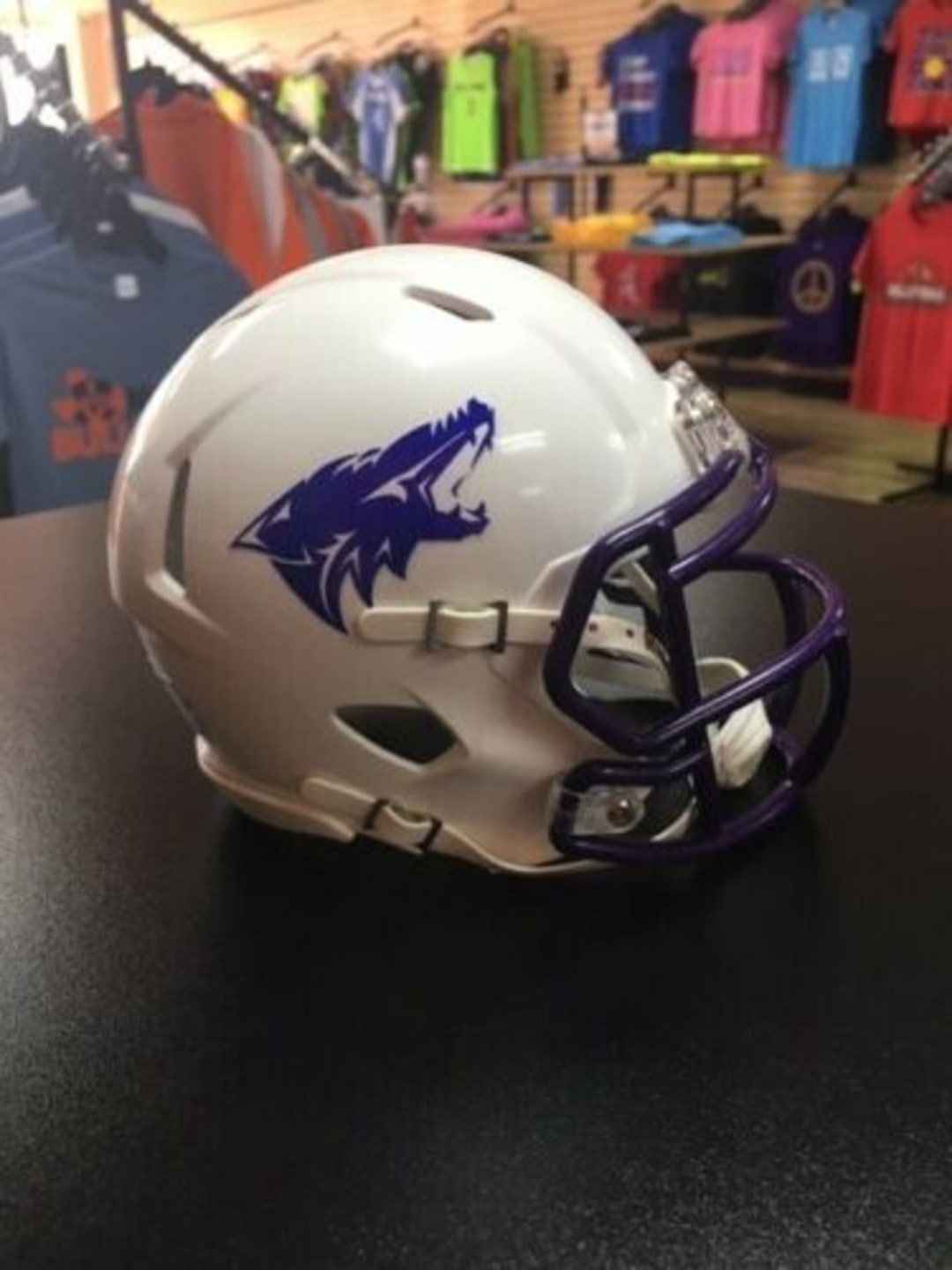 Anna High School Anna Coyotes Football Mini Riddell Football Helmet ...