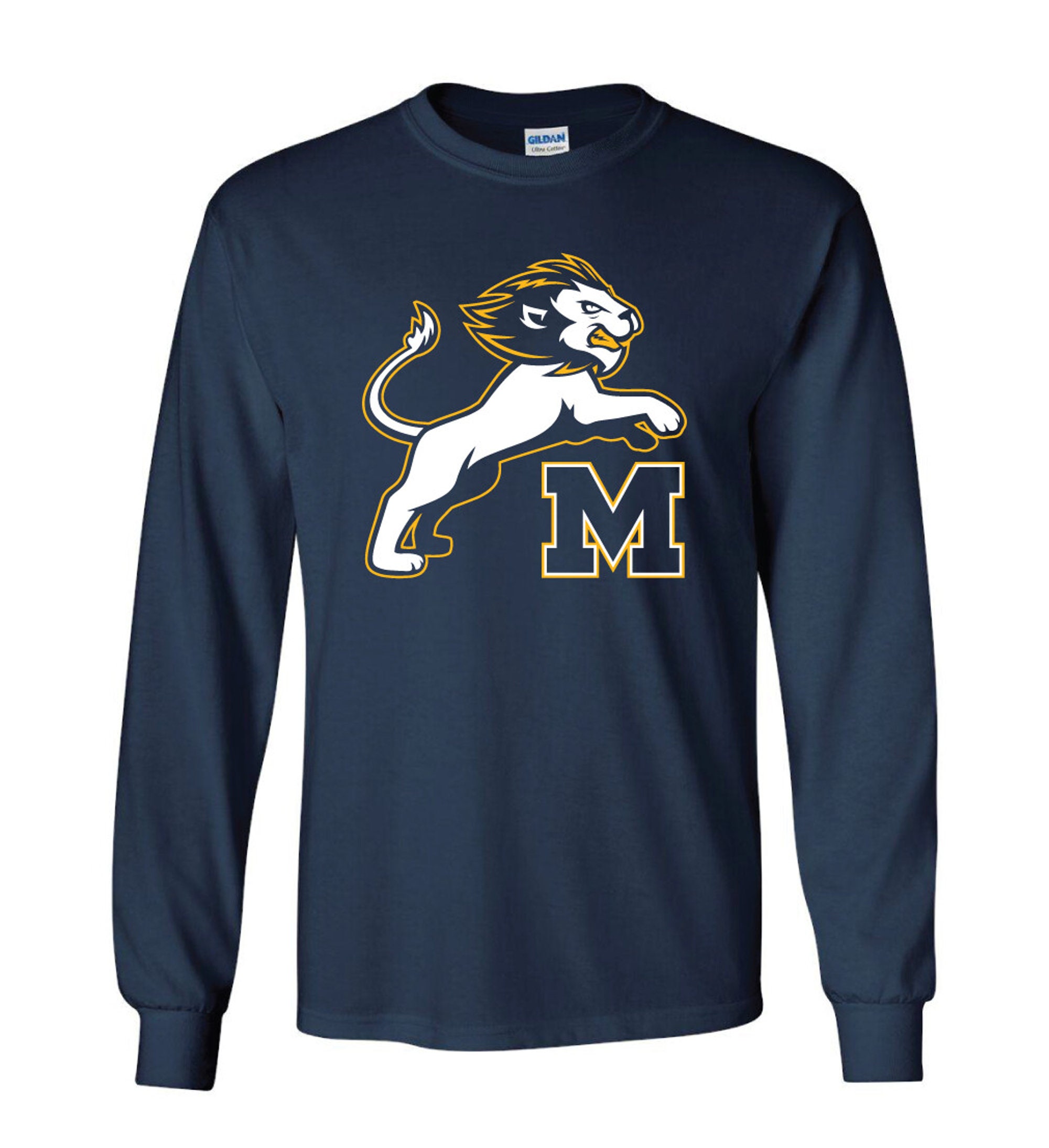 Mckinney High School Lions Youth Leaping Lion M T-shirt ....short or ...