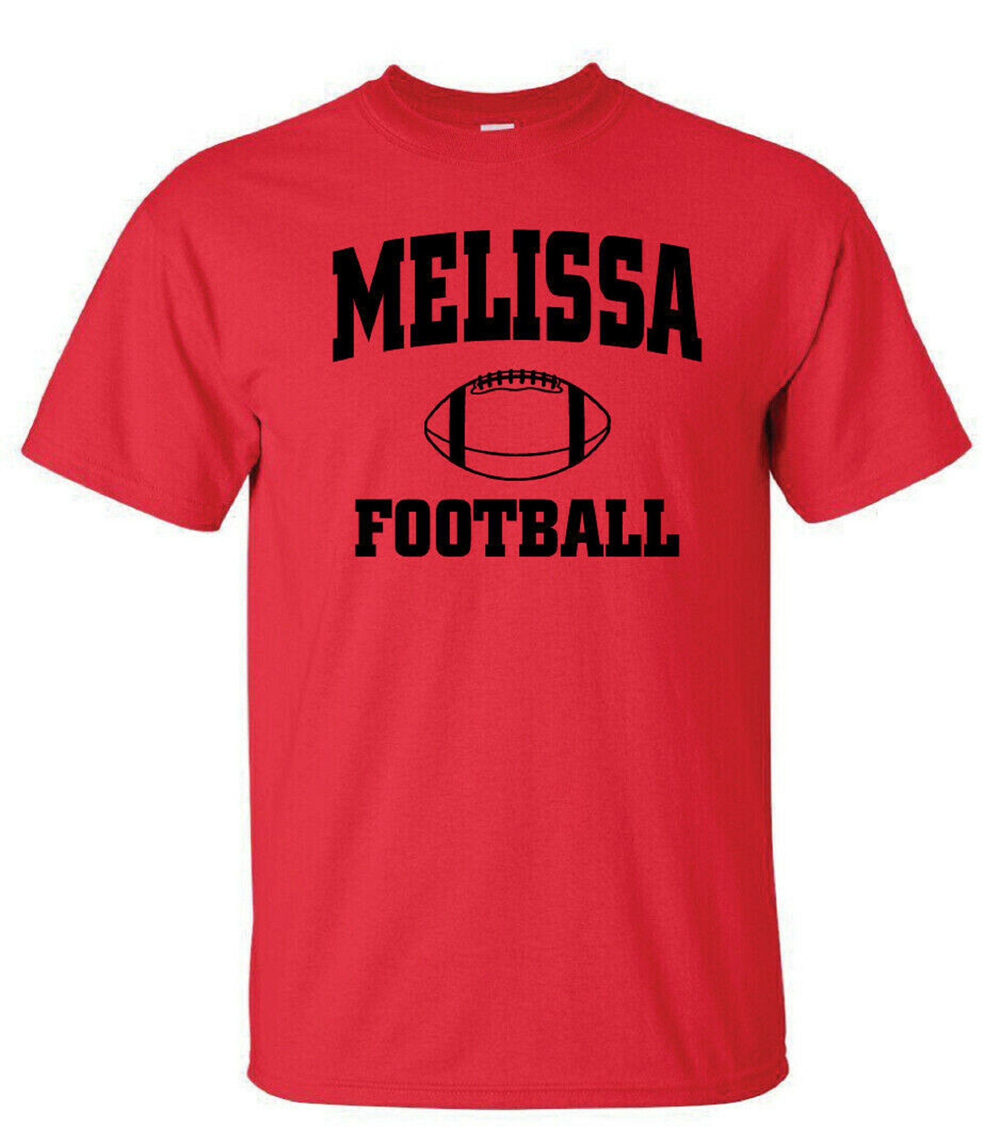 Melissa High School Cardinals Football Varsity Series T-shirt ....short ...