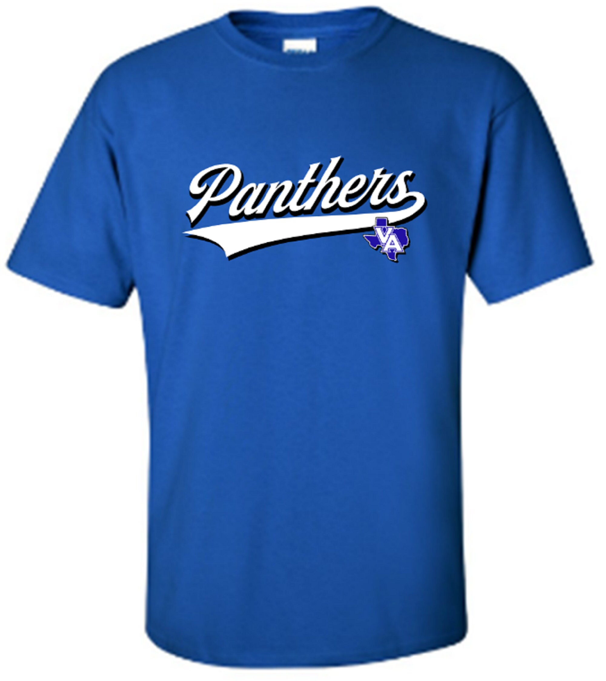 Van Alstyne High School Va Panthers Script T-shirt ....short or Long ...
