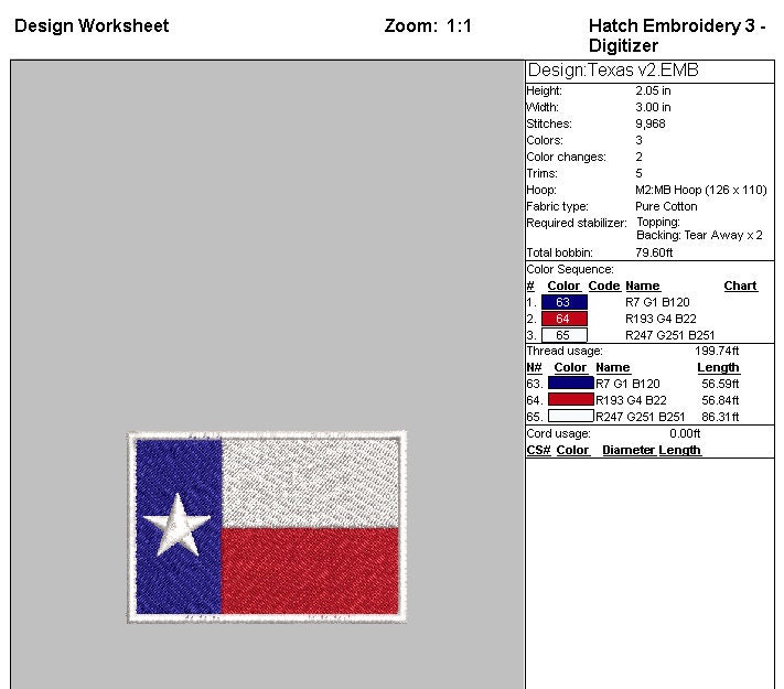 Texas State Flag Embroidery Digitizer File - Etsy