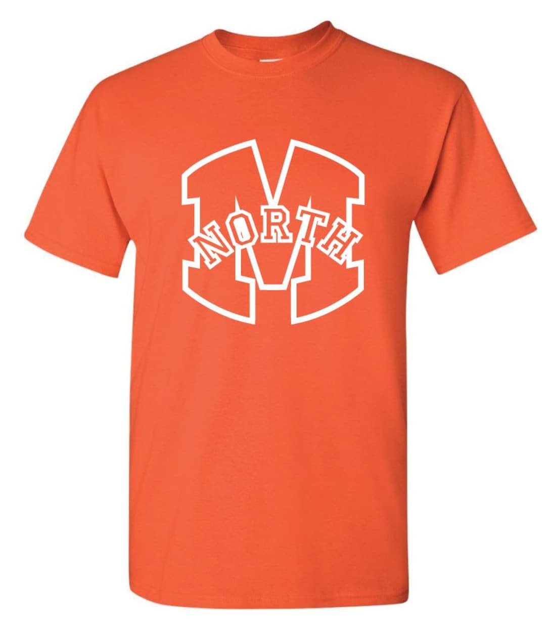 Mckinney North High School Bulldogs Big M North White Ink Logo Tshirt ...